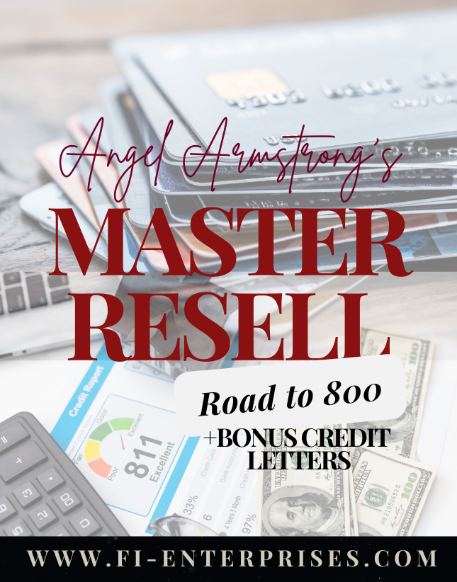 Master Resell Road to 800 Cr +Letters – Fi Enterprises by Angel Armstrong